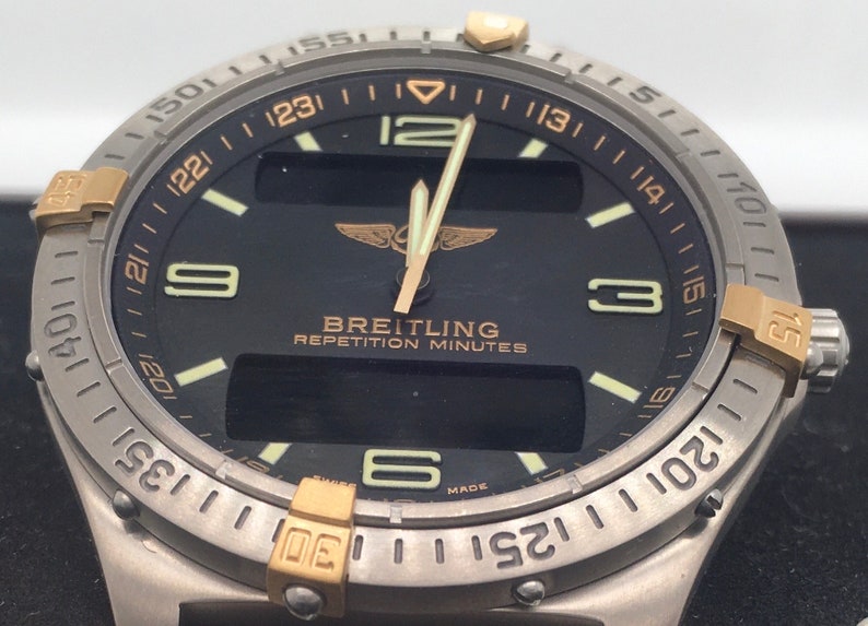Breitling Aerospace Chronograph, Black Dial, 100 Meter Water Resistant ...