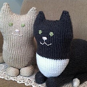 The Parlor Cat Knitting Pattern, Halloween Knitting Pattern, Cute Toy ...