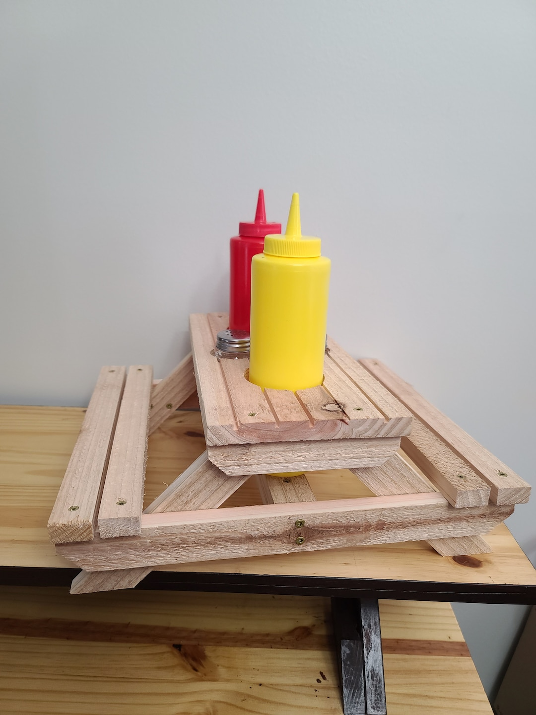 Picnic Condiment Table W/accessories - Etsy