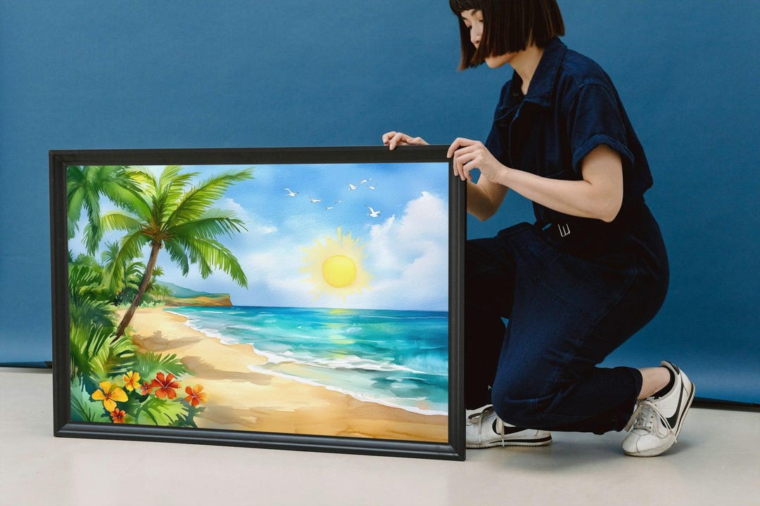 Beachcomber Daydream, Digital Download Art Print, Wall Art, Wall Decor ...