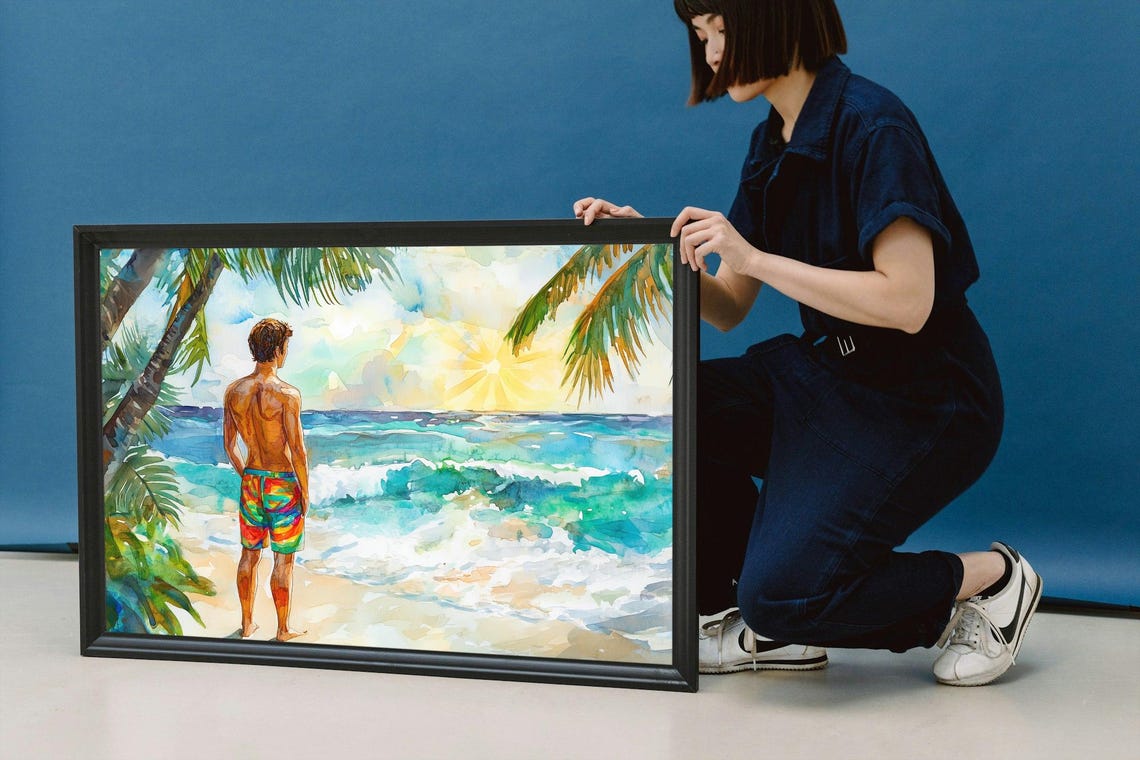 Ocean Prayer, Digital Download Art Print, Wall Art, Wall Decor ...