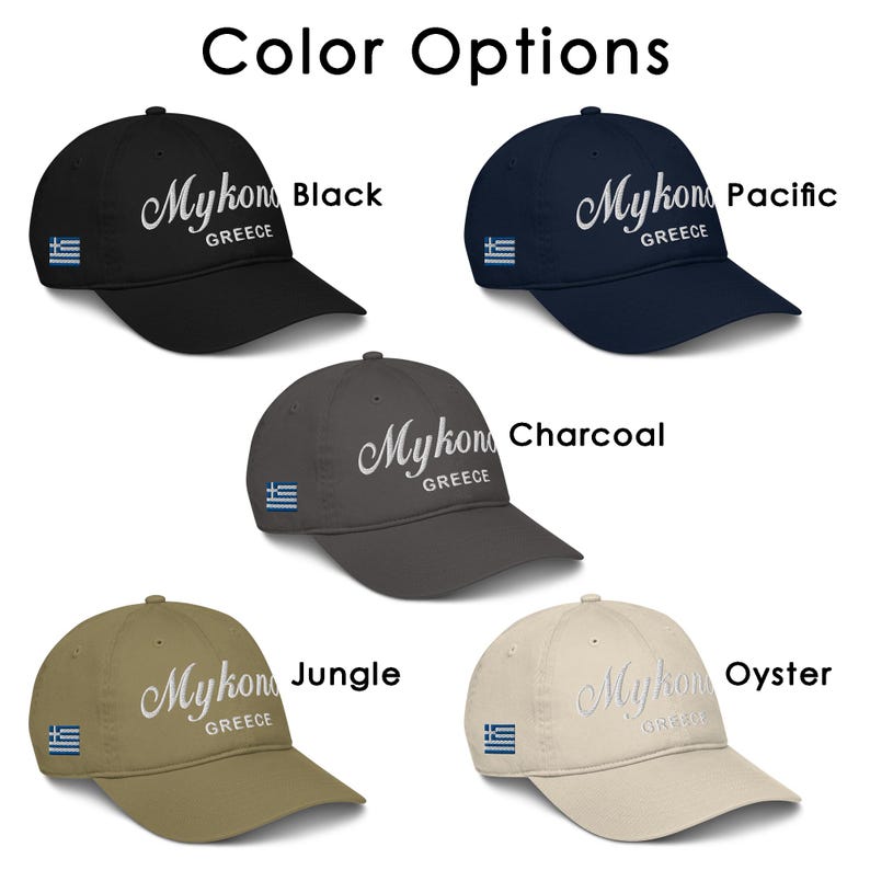 Mykonos - Greece | Baseball Cap Dad Hat | 100% Organic Cotton ...
