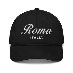 Roma - Italia | 100% Organic Cotton | Baseball Cap Dad Hat | Adjustable ...