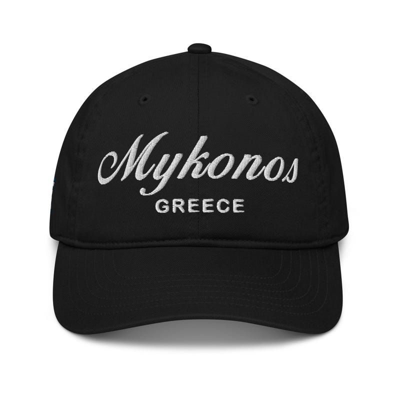 Mykonos - Greece | Baseball Cap Dad Hat | 100% Organic Cotton ...
