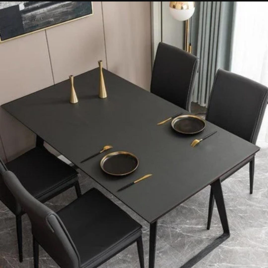 1.3mm Premium Faux Leather Table Protector/ Round, Square or Rectangle ...