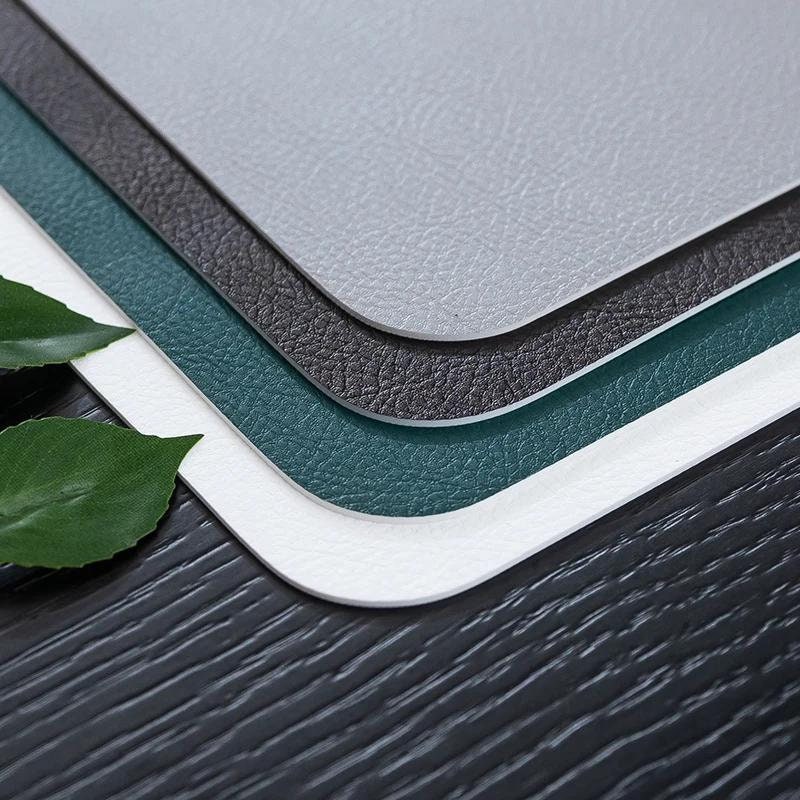 1.3mm Premium Faux Leather Table Protector/ Round, Square or Rectangle ...