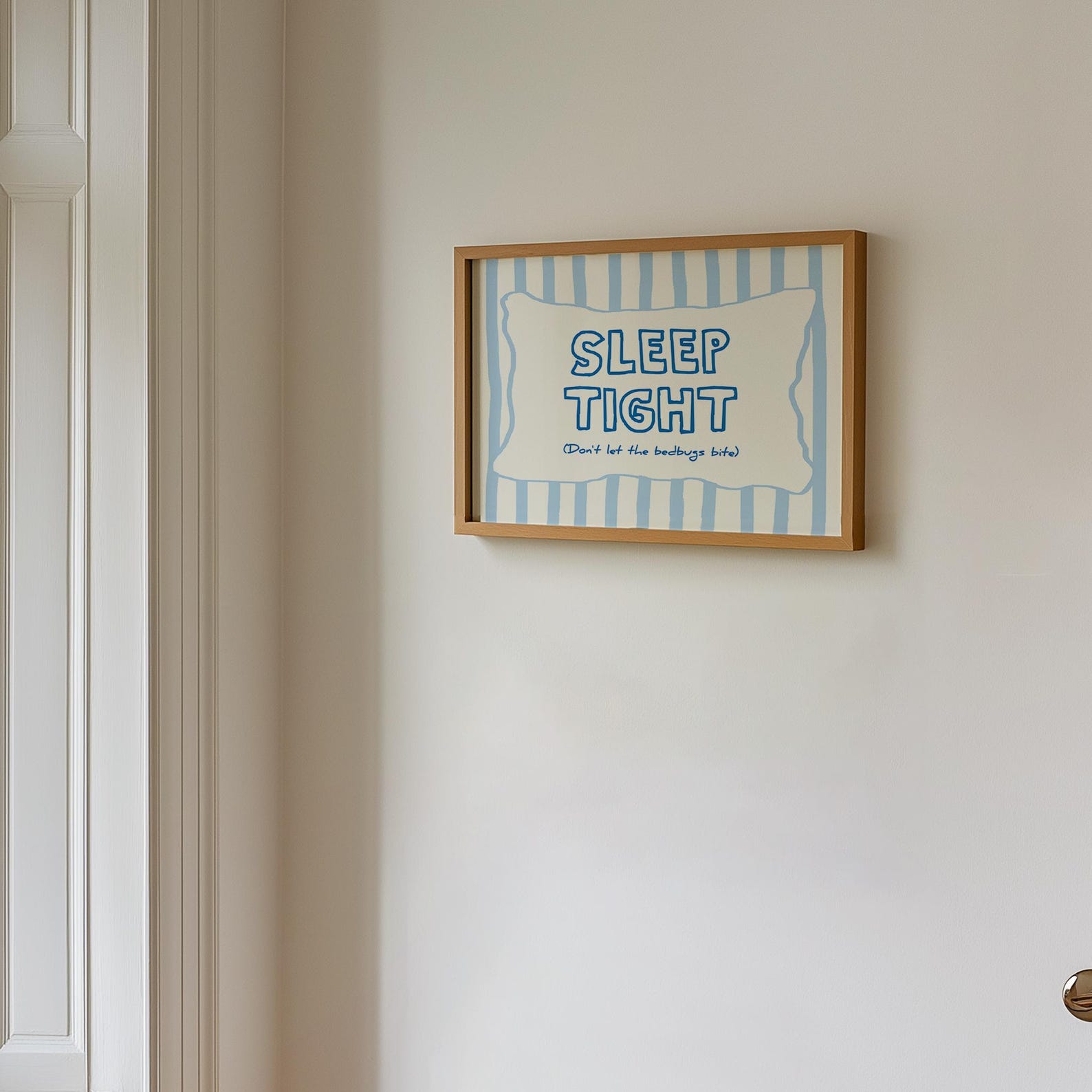 Sleep Tight Print Good Night Poster Above Bed Poster Trendy Bedroom ...