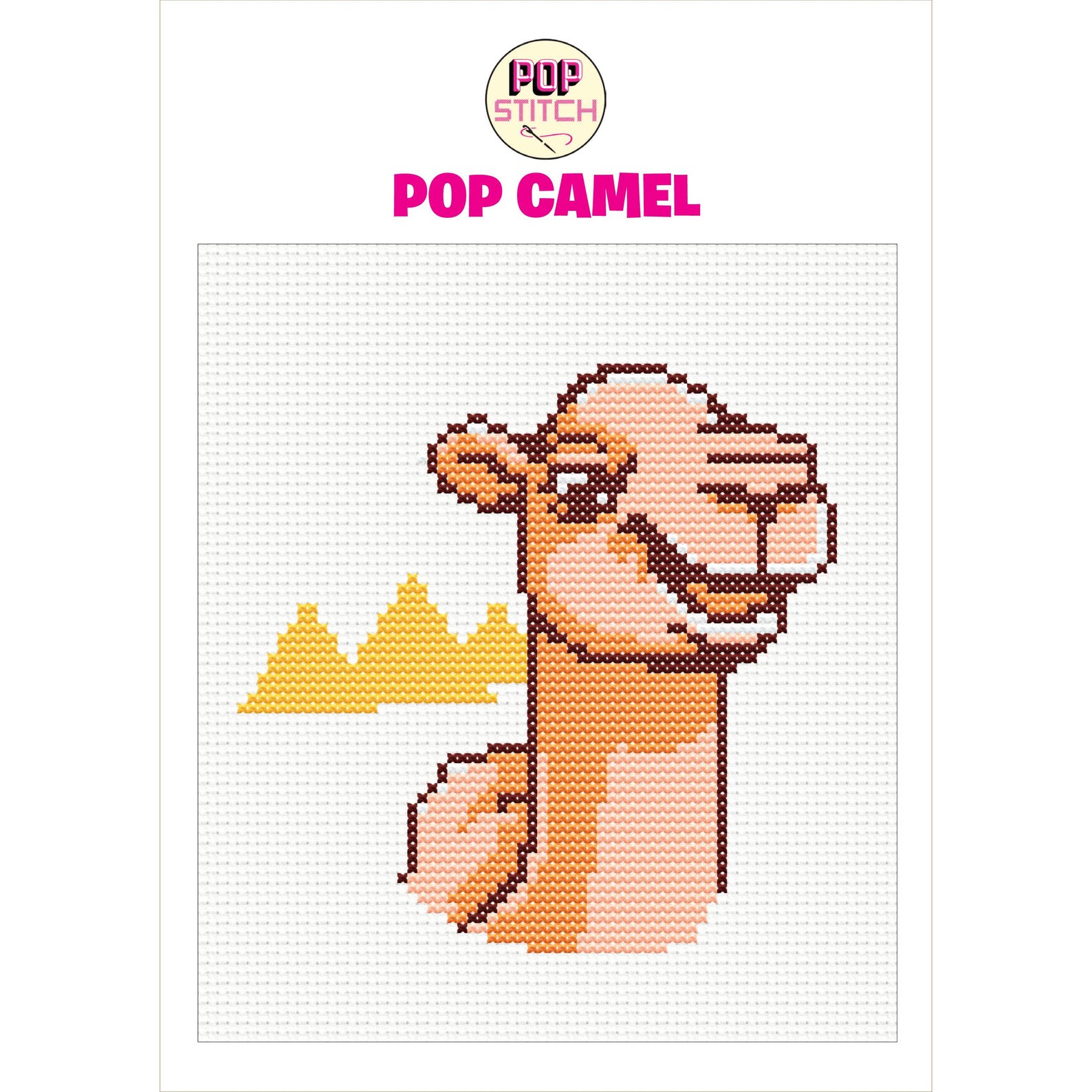 Camel Cross Stitch Pattern: Beginner Needlepoint DIY (PDF Pattern) - Etsy