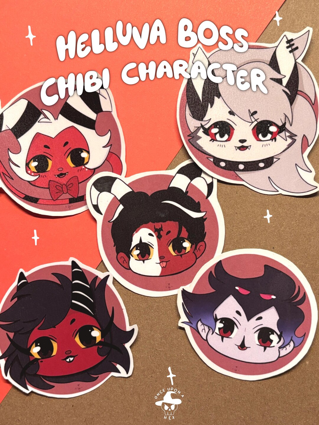 Helluva Boss Characters / Chibi Edition / Glossy Stickers - Etsy