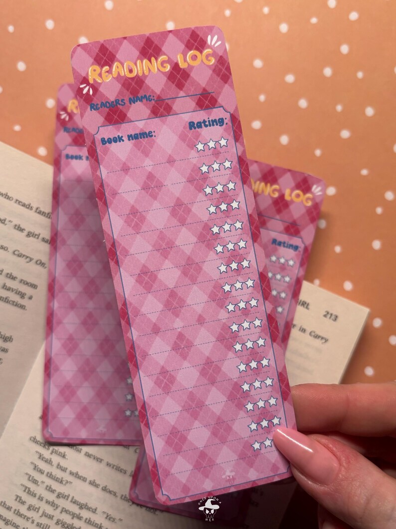 Book Lover's Rating Bookmark: Writable Cardstock Reader Gift - Etsy Canada