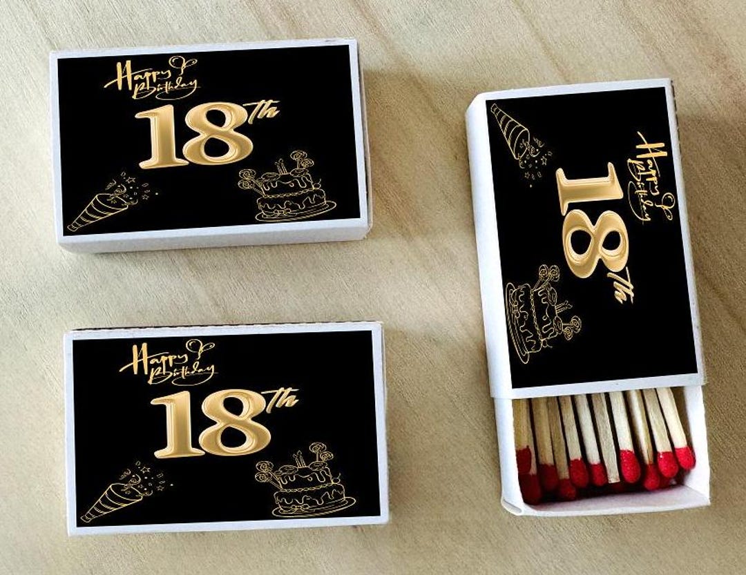 Custom Birthday Matchbox, Party Matches, BULK Wedding Matches SET OF 50 ...