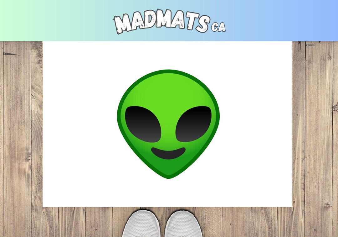 Alien Head Emoji Personalized Alien Design Inspired Outdoor and Indoor ...