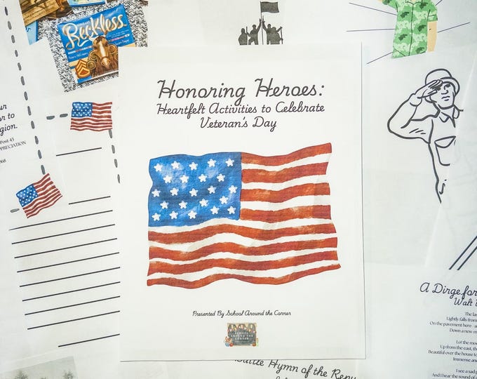 Celebrating Veterans Day, Printable and Digital Workbook, Elementary ...