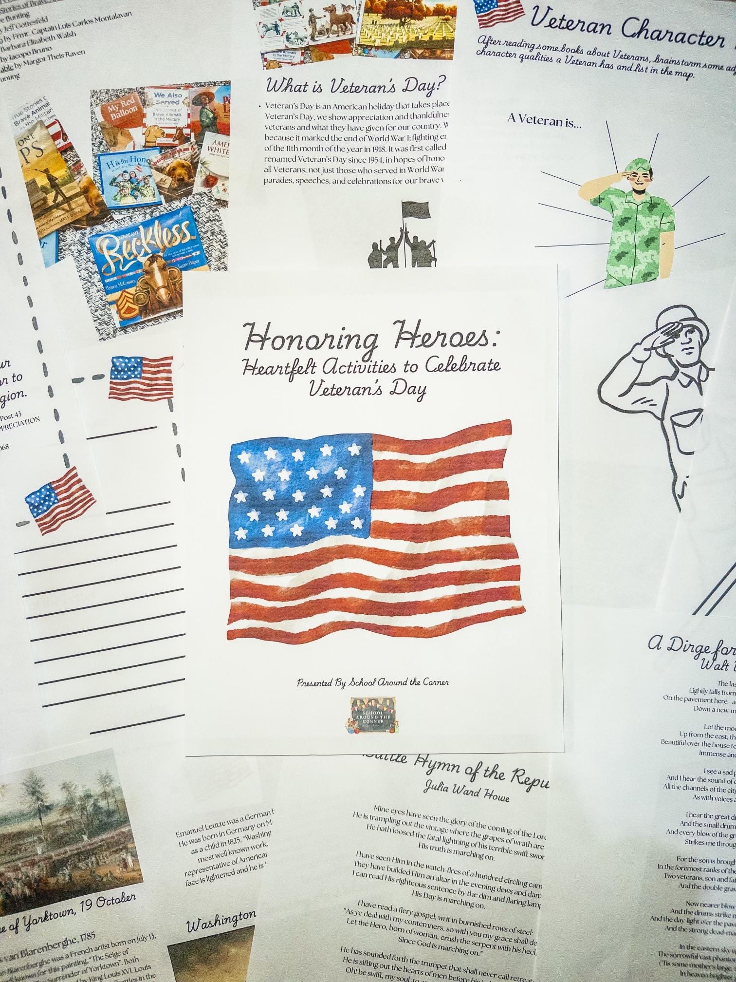 Honoring Heroes: Veteran's Day Study Instant Download, Veteran's Day ...