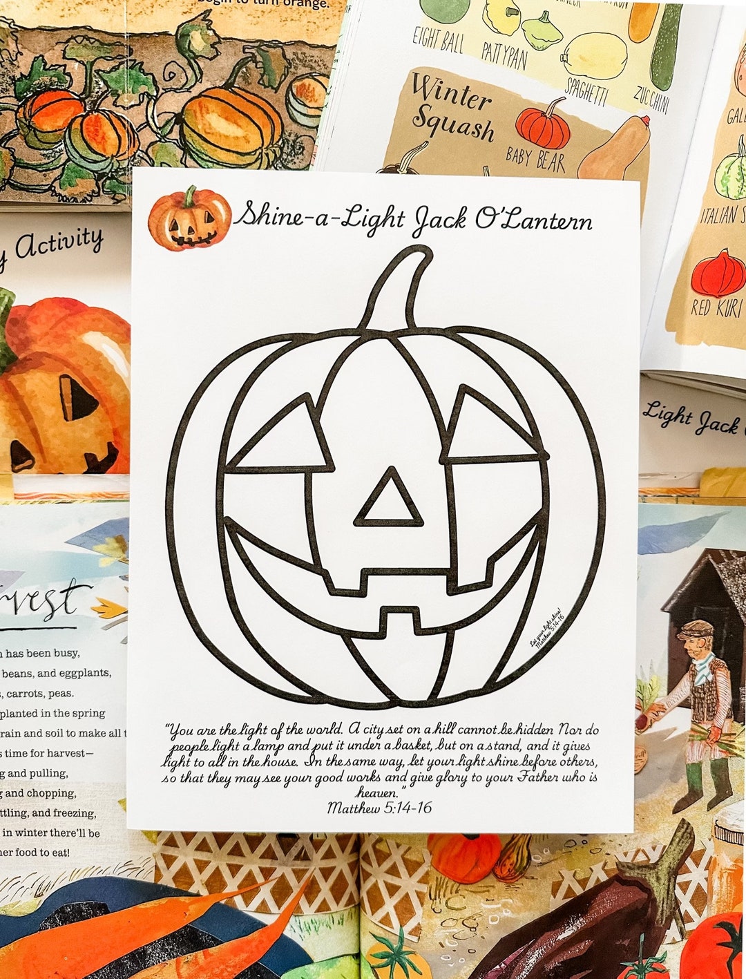 Shine a Light Jack O'lantern Craft: Sunday School Pumpkin (instant ...