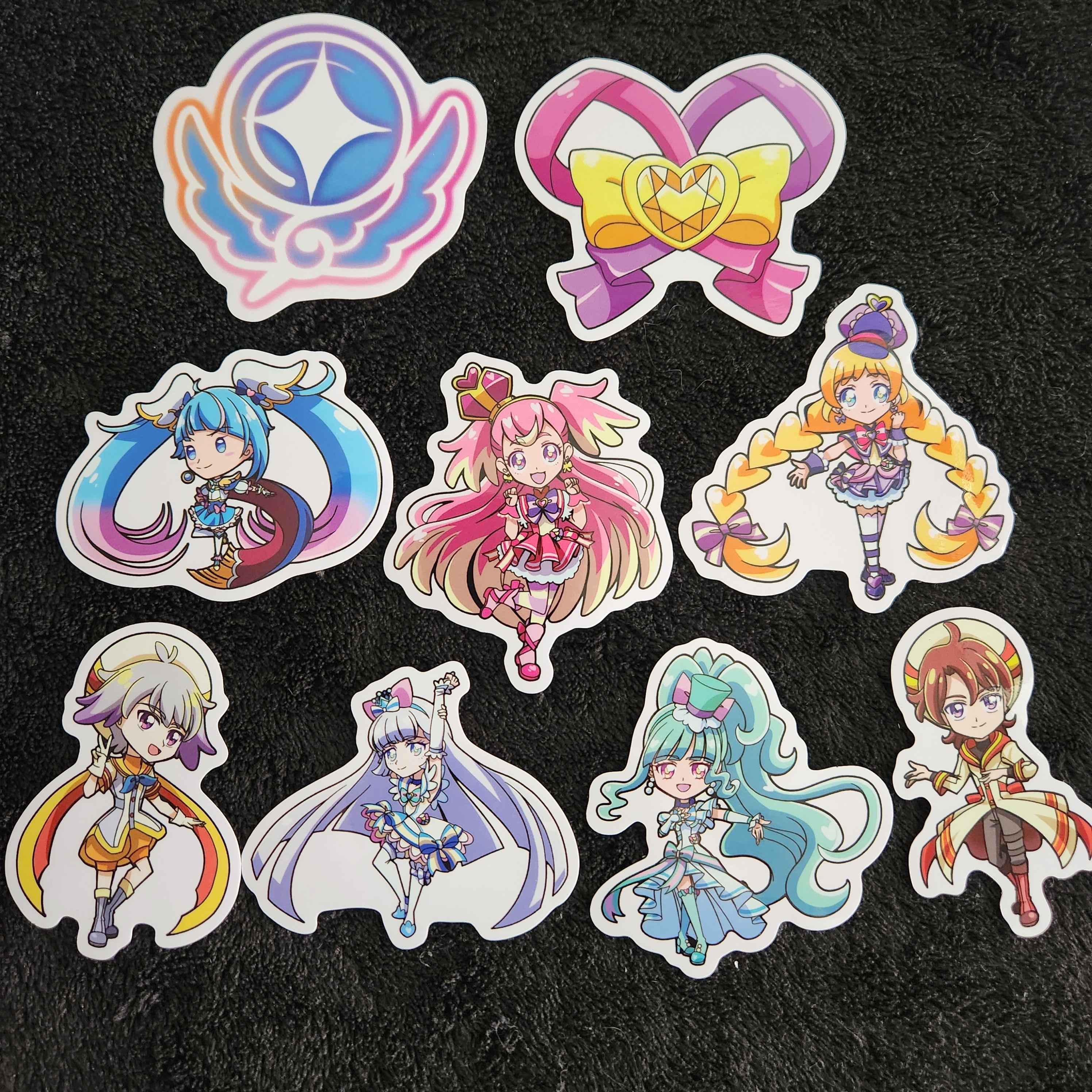 Wonderful Precure and Sky Precure Stickers- 2.5 Inch Colorful Magical ...