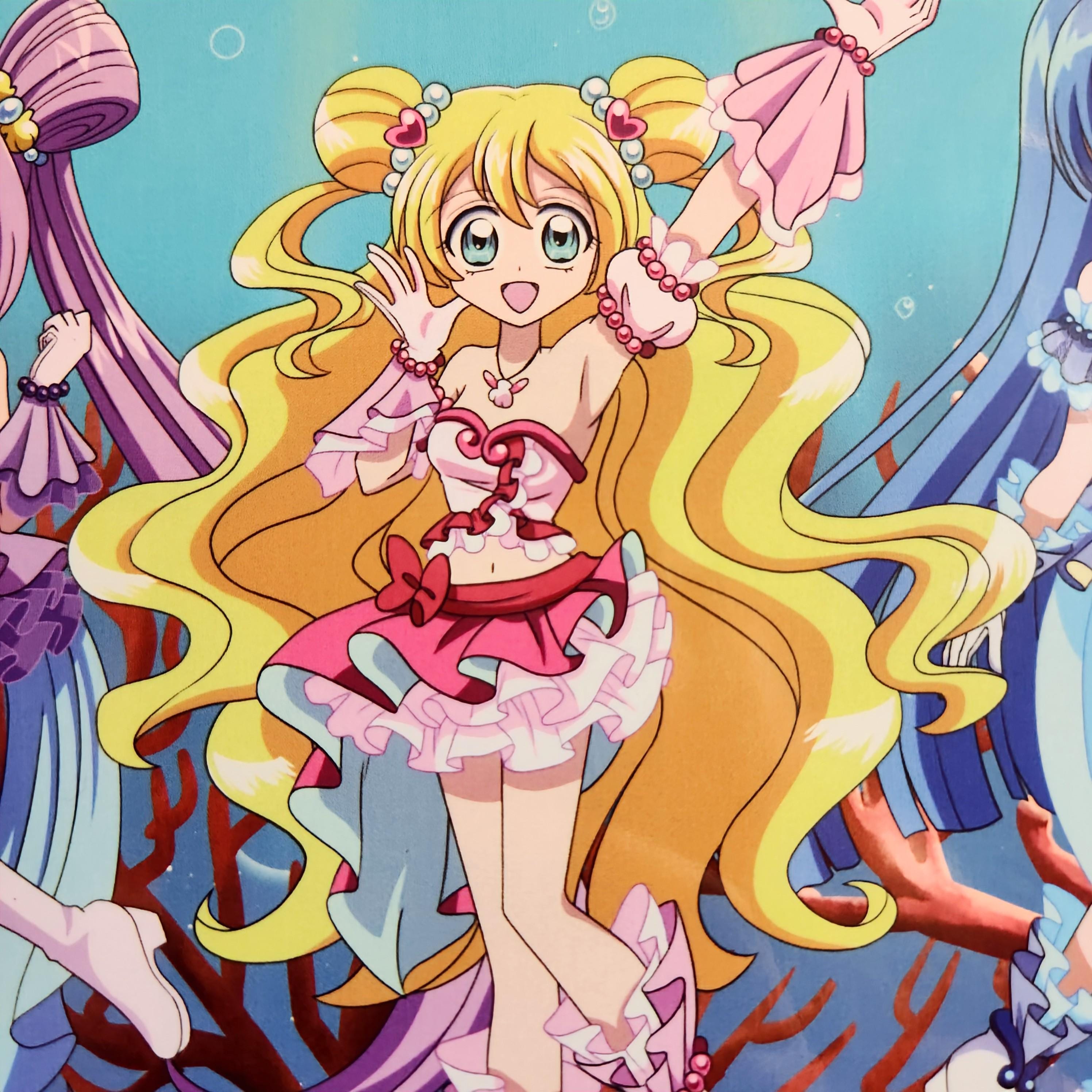 Idol Precure X Mermaid Melody Crossover Poster: Magical Girl Art (A5 ...