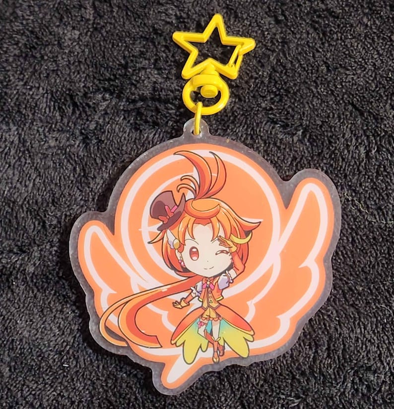 Cure Wing Pretty Cure Keychain, Double-sided, 3 Inch. Cute Magical Girl ...