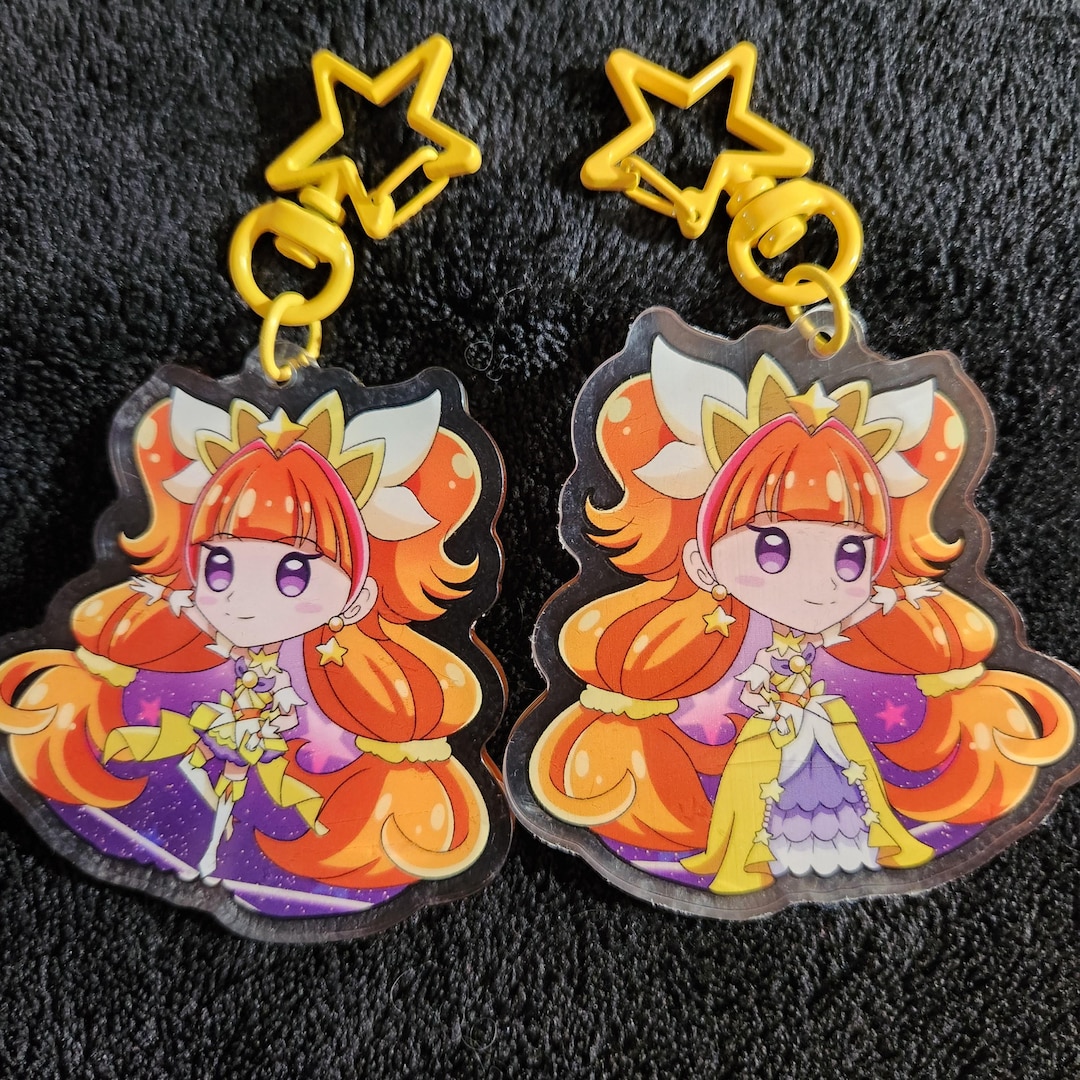 Cure Twinkle Keychain: Go! Princess Precure, Double-sided Acrylic Charm ...