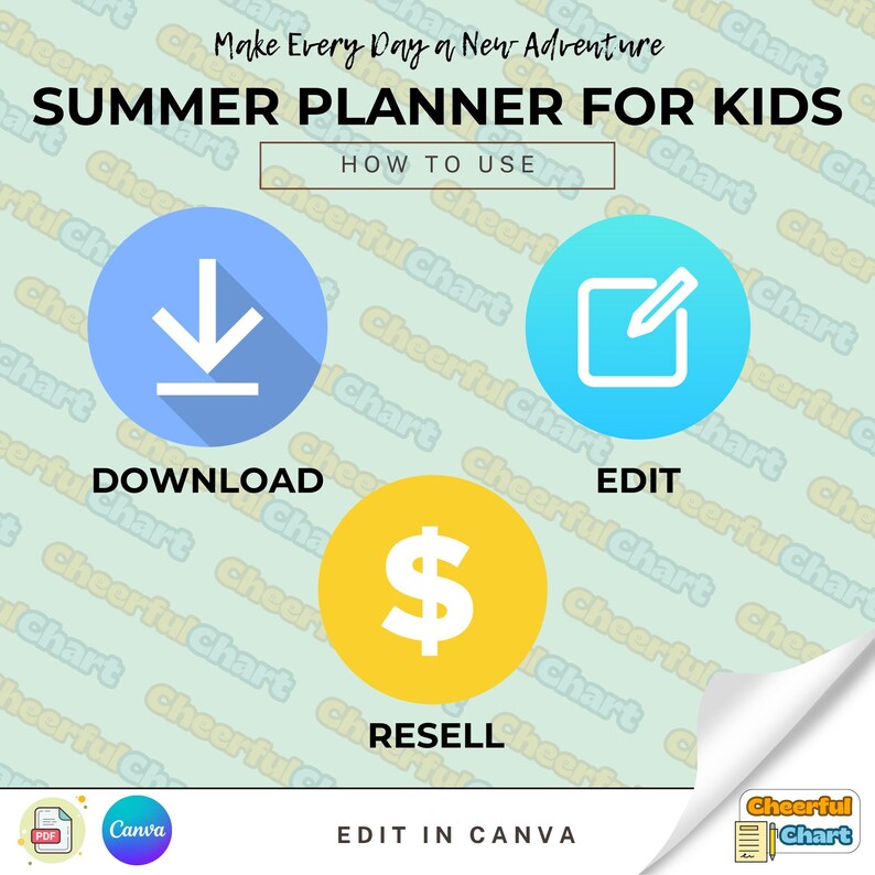 Printable Summer Camp at Home – Editable Kids’ Activity Planner ...