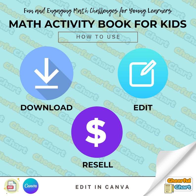 Math Activity Book for Kids - Etsy