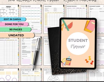 Academic Organization Kit: Student Planner With To-do List, Class Timetable, Semester Tracker ...