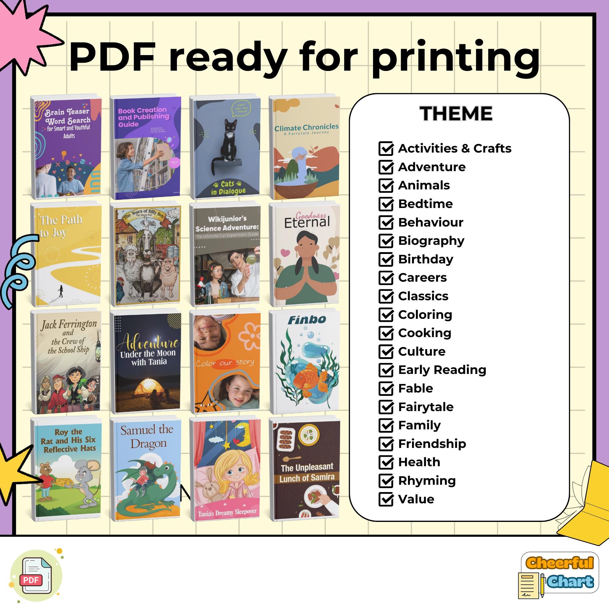 500 Children E Books Bundle, Book Lover Gift, Self Help, Kids E-books ...