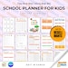 Editable Kids School Planner – Printable Study Calendar With Homework ...