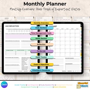Academic Planner | Student Planner | Assignment Tracker to Do List ...