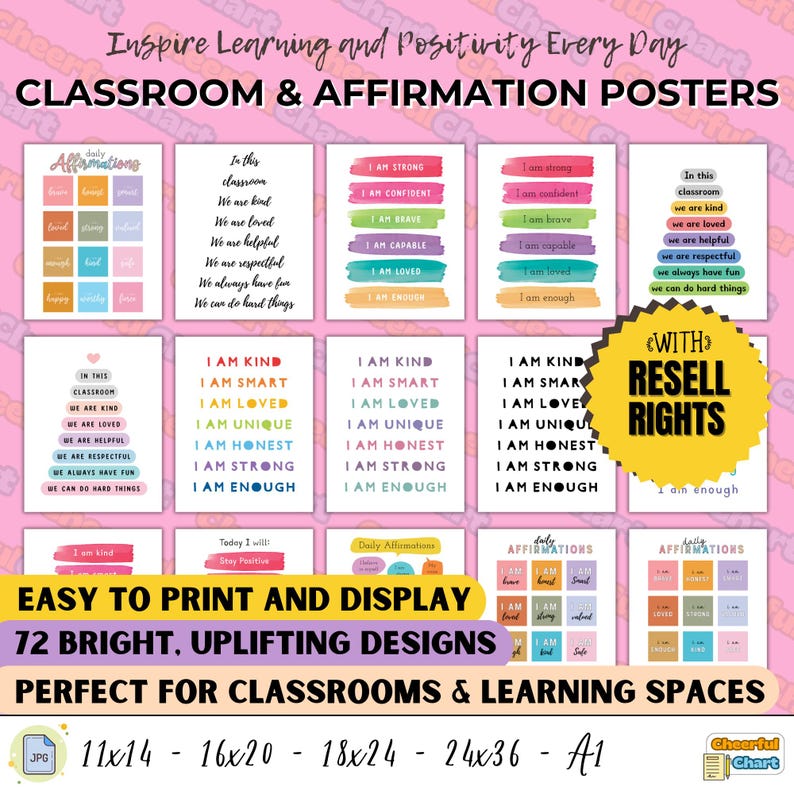 Classroom and Affirmation Posters Download Printable Art, Daily ...