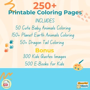 250 Printable Coloring Pages, Educational Printables, Busy Books ...
