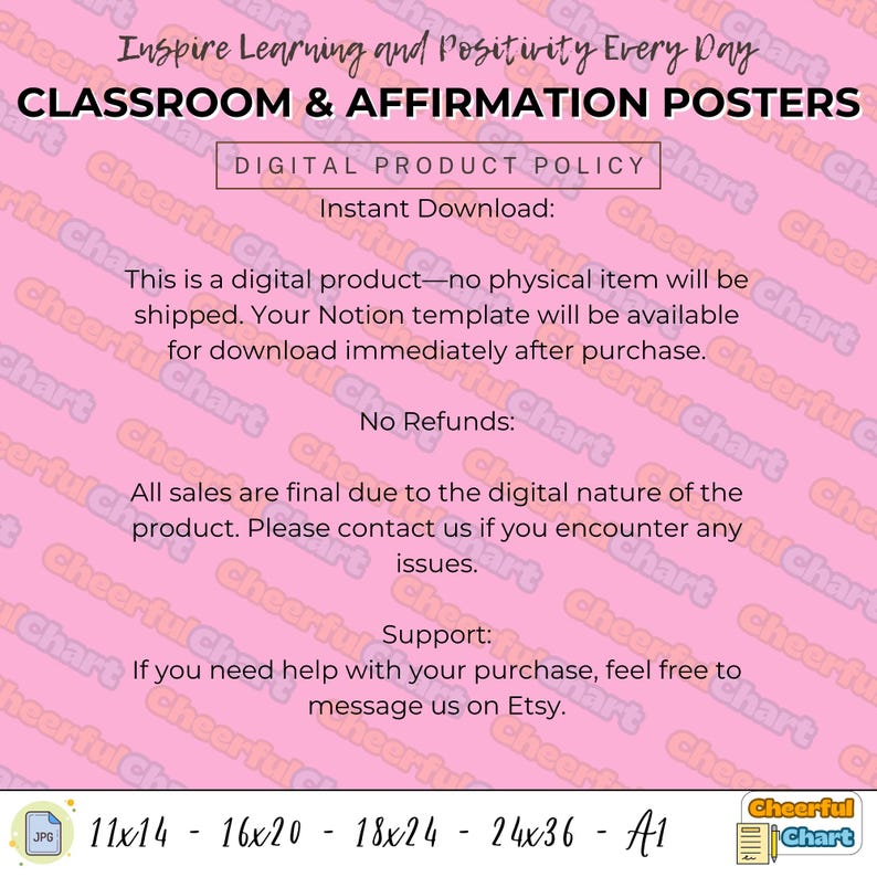 Classroom and Affirmation Posters Download Printable Art, Daily ...
