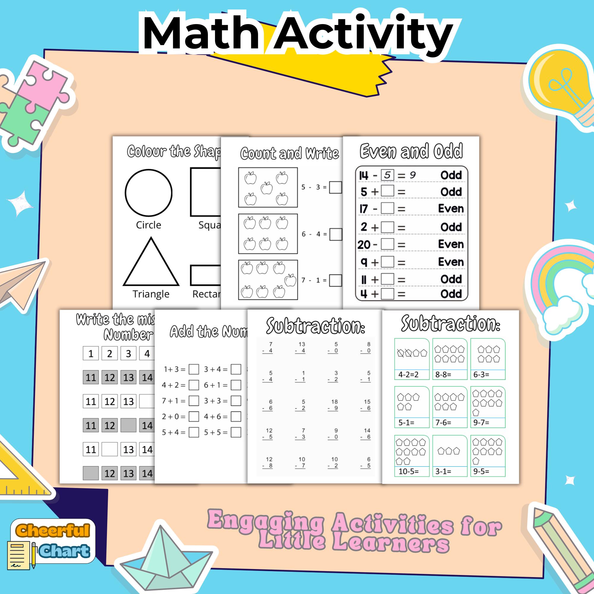 Preschool Kindergarten Learning Bundle | Printable | Alphabet ...