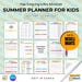 Printable Summer Camp at Home – Editable Kids’ Activity Planner ...