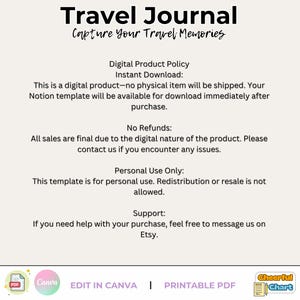 Editable Travel Itinerary Template | Trip Planner Digital Vacation ...