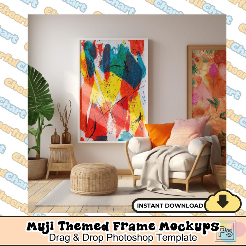 Muji Themed Frame Mockups - Etsy