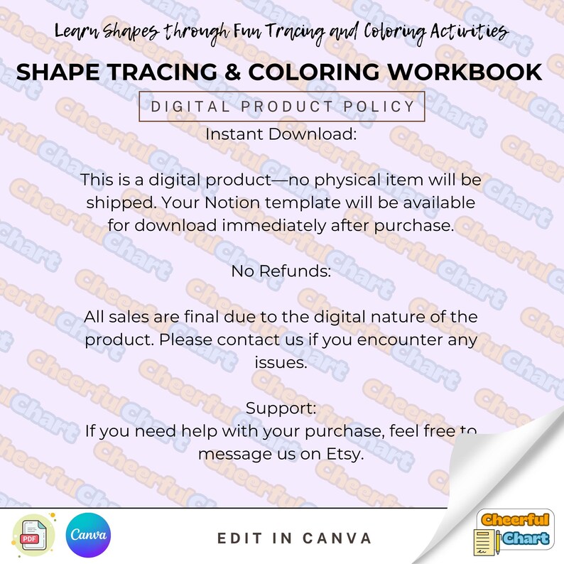 Shape Tracing & Coloring Workbook - Etsy