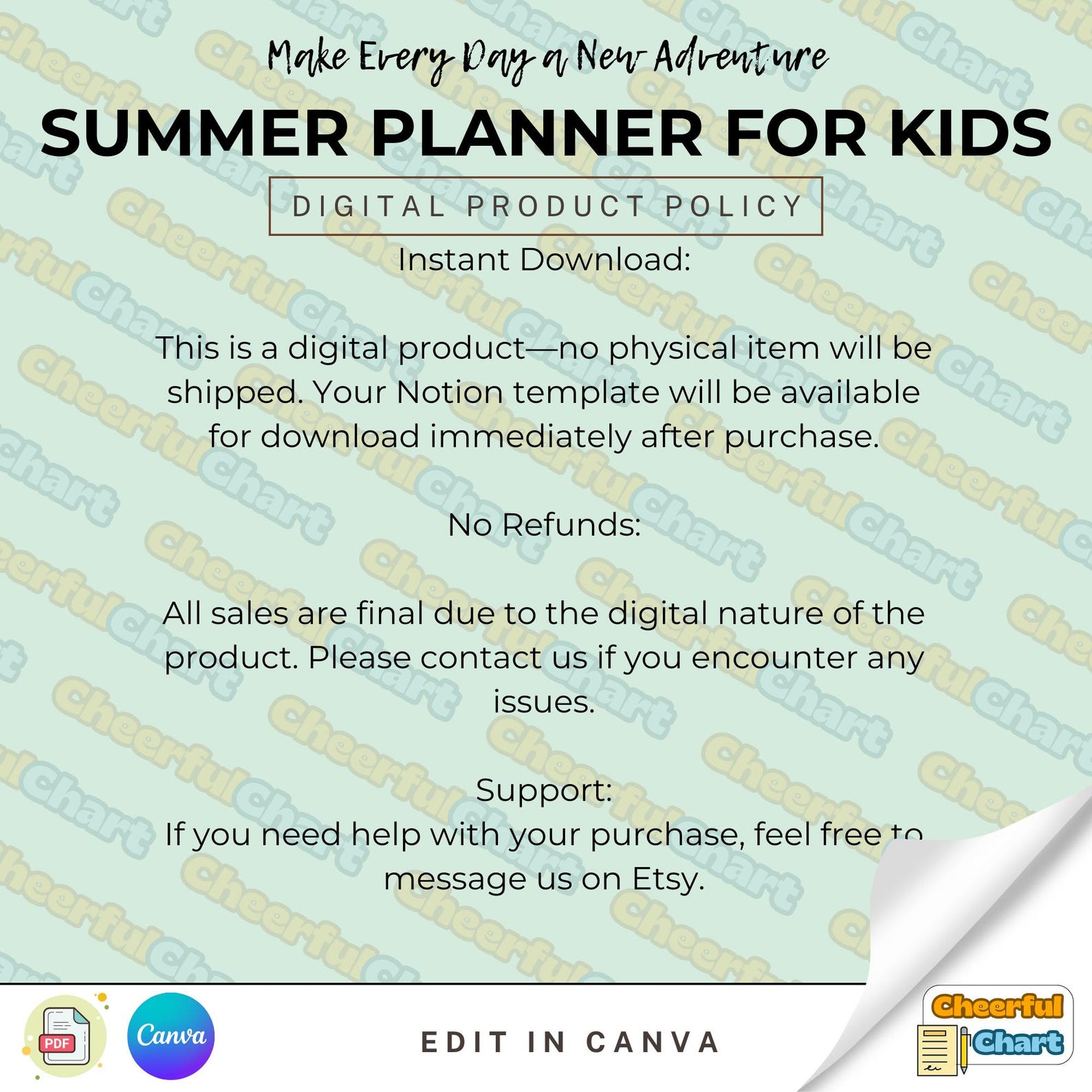 Printable Summer Camp at Home – Editable Kids’ Activity Planner ...