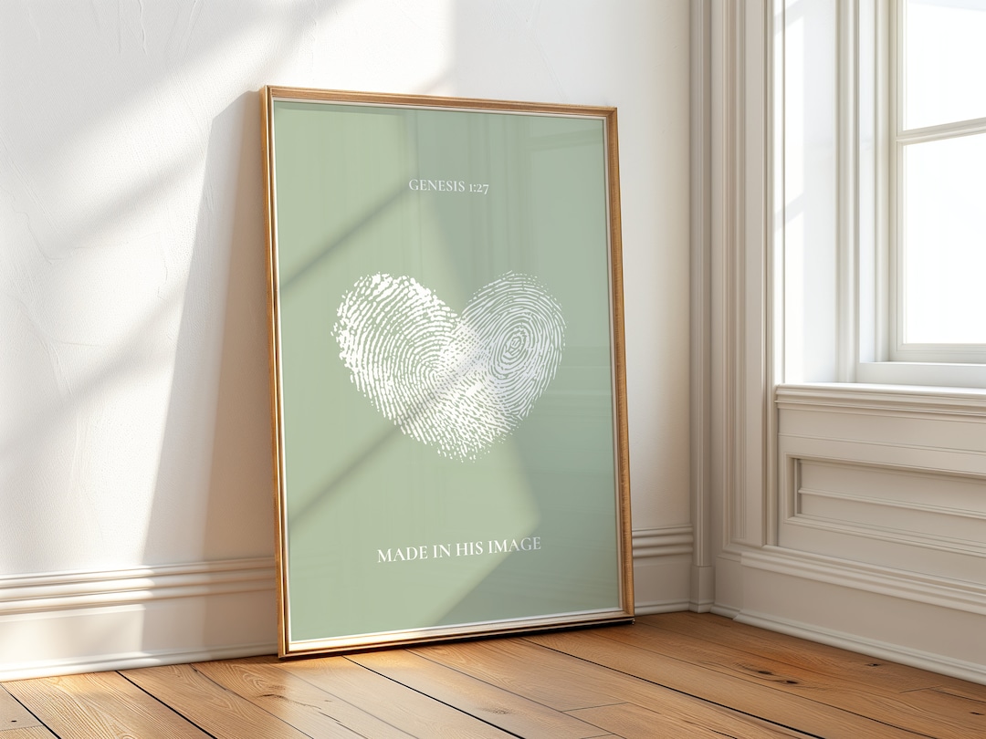 Made in the Image of God, Genesis 1:27, Sage Printable Wall Art ...