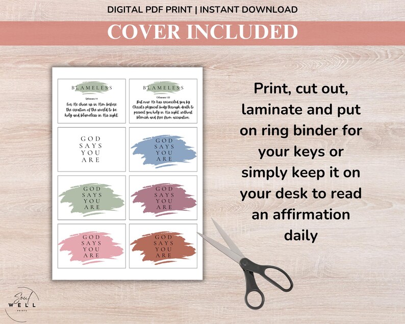 50 Bible Verse Cards Printable | Inspirational Scripture Cards ...