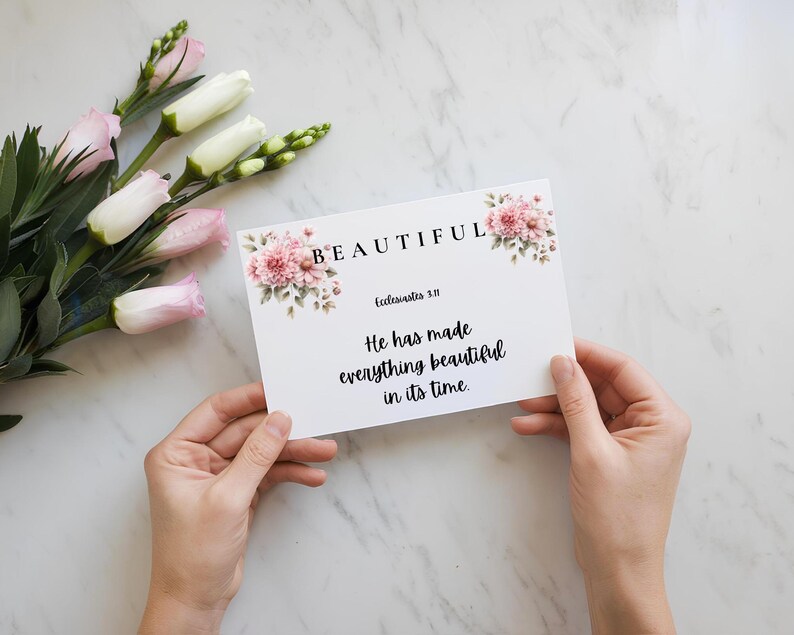 50 Bible Verse Cards Printable | Inspirational Scripture Cards ...