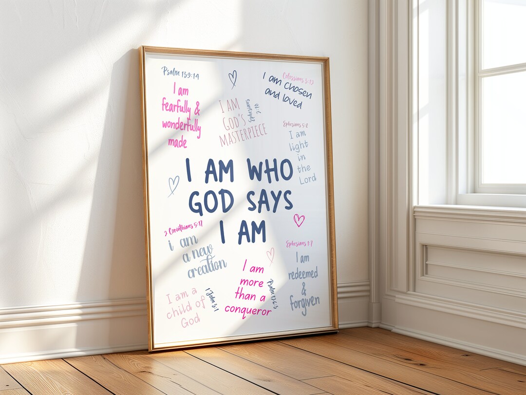 Positive Affirmations Poster Tween Girl, Printable Anxiety Relief ...