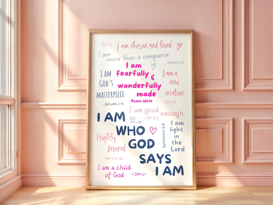 Positive Affirmations Poster Tween Girl, Printable Anxiety Relief ...