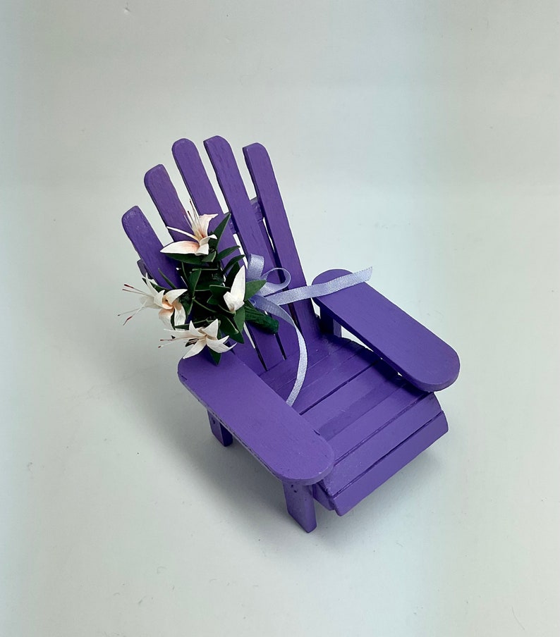 Miniature Handmade Adirondack Chair - Etsy