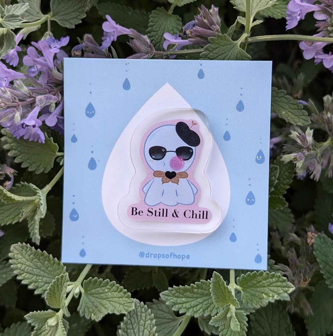 Kawaii Be Still & Chill Pins, Cute Japanese Teru Teru Bozu Pins, Custom ...