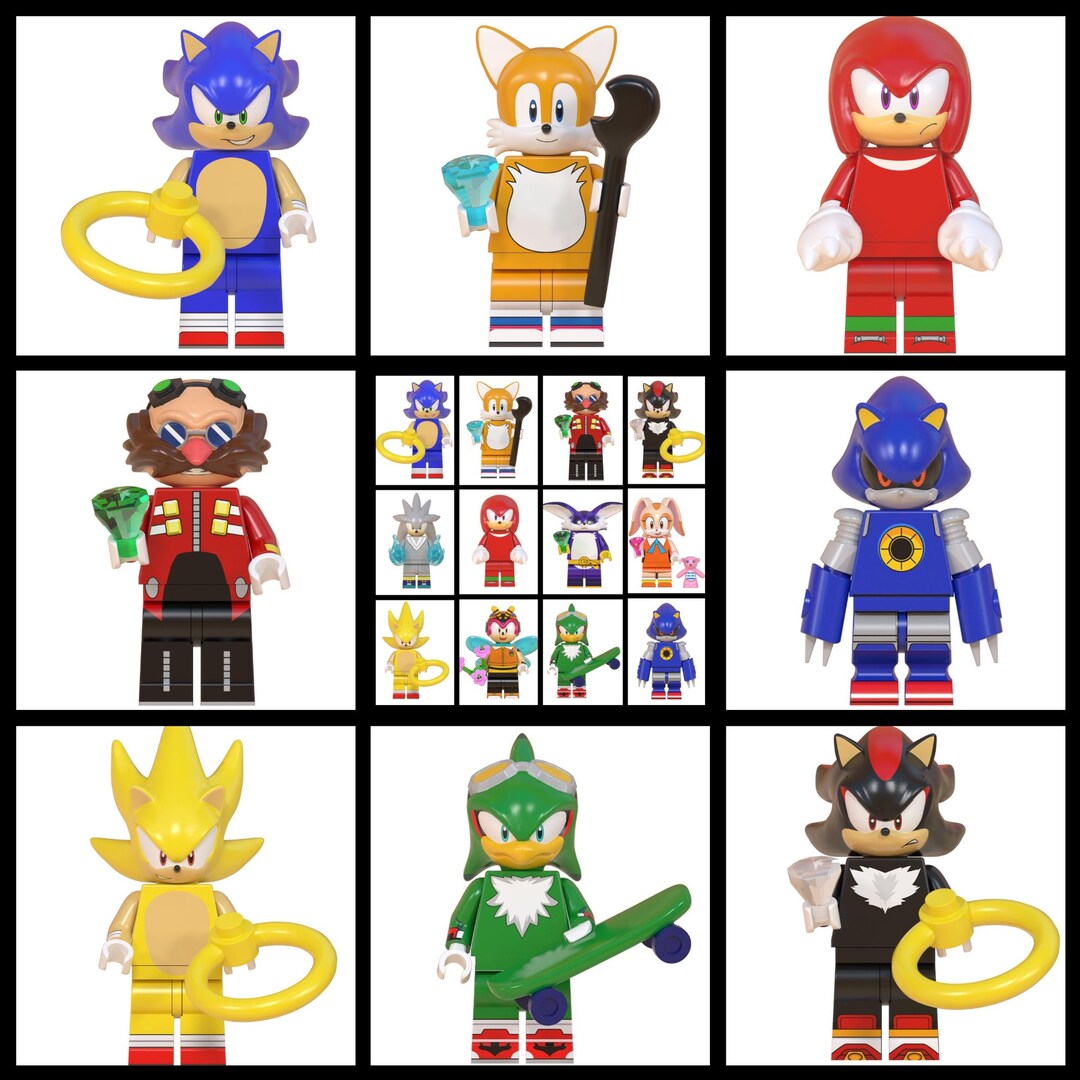 Sonic the Hedgehog Minifigures 8 Characters High-quality - Etsy