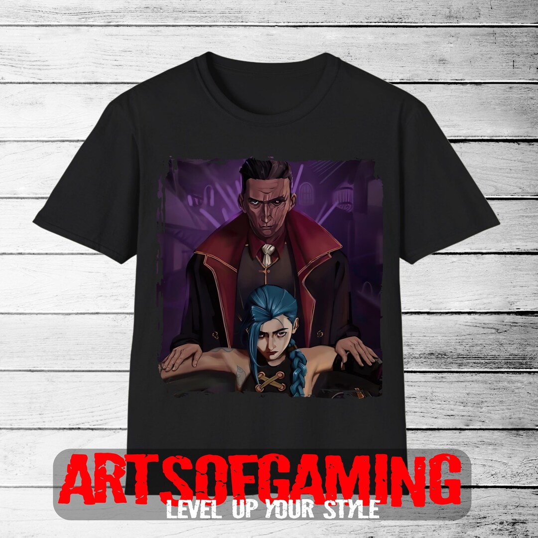 Limited Unisex Gaming Shirt Jinx and Silco / Softstyle T-shirt - Etsy