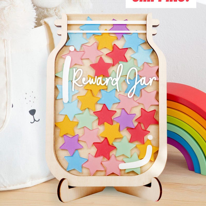 Wooden Kid Reward Jar - Etsy
