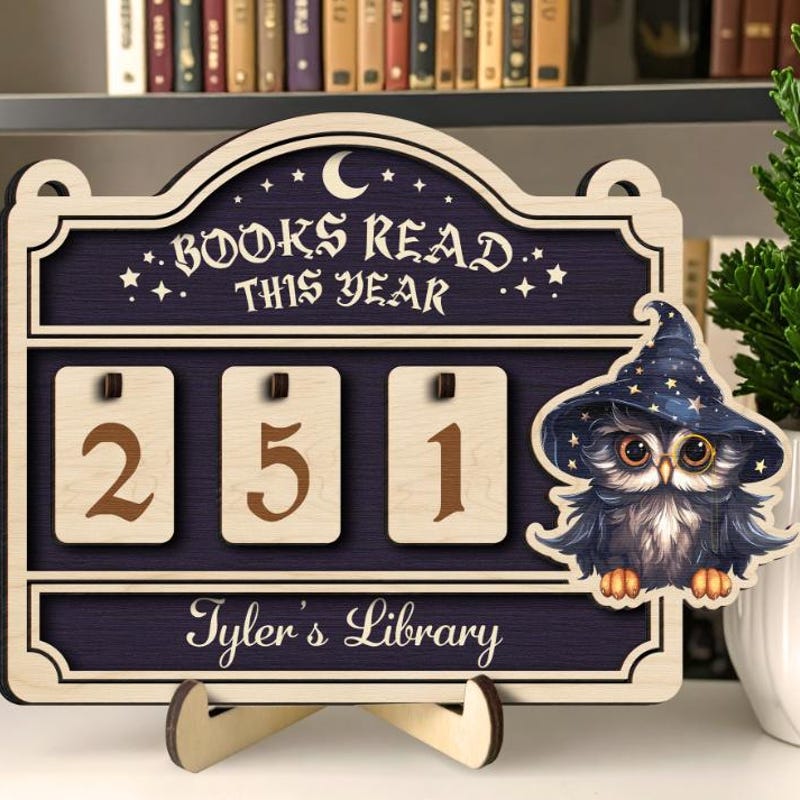 Wooden Reading Counter - Etsy