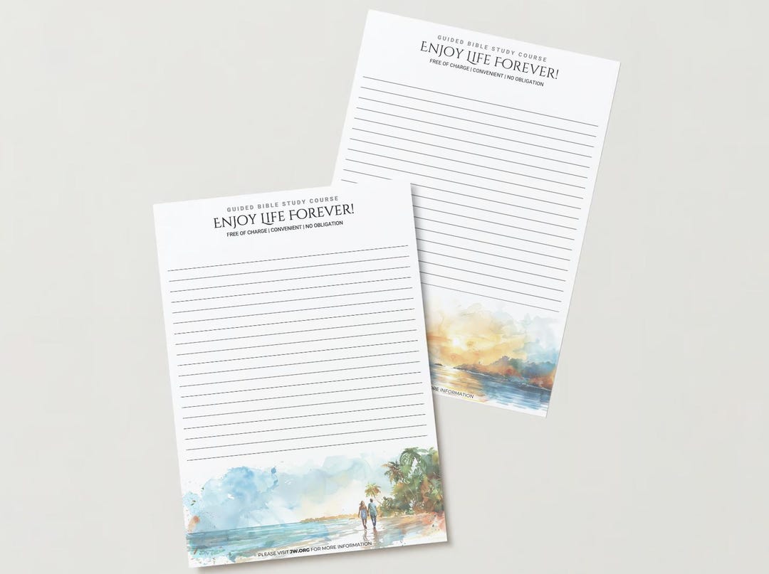 JW Ministry Stationery Set Writing Paper for Bible Study Letterhead ...
